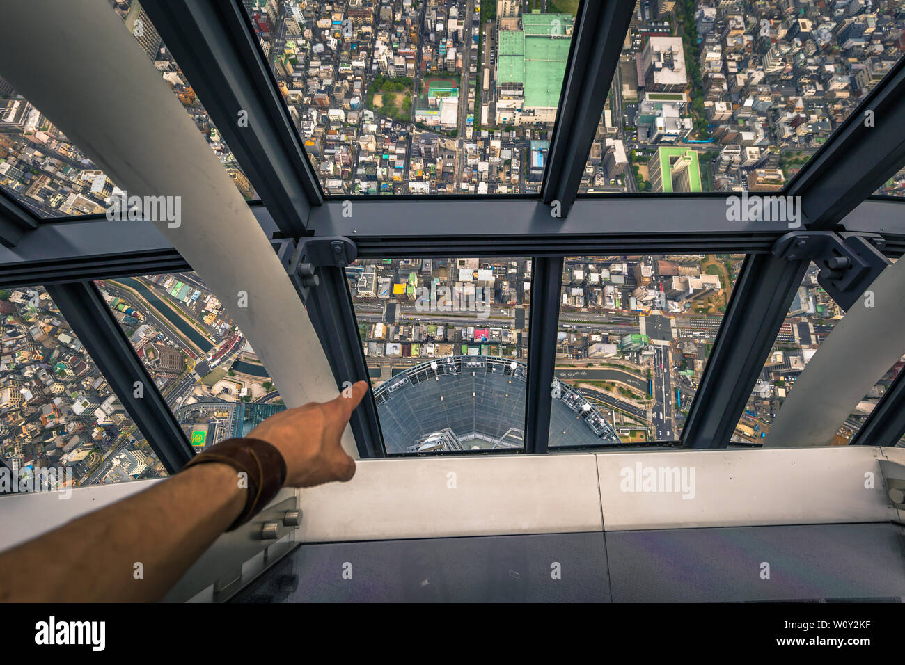 Tokyo - May 20, 2019: Inside the Tokyo Skytree tower in Tokyo, Japan ...