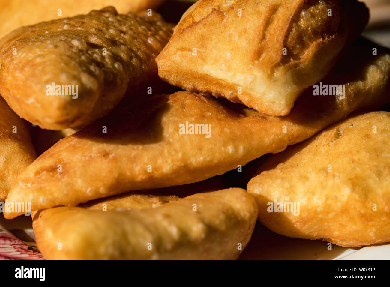 Close up traditional Caucasian buns lakuma on plate Stock Photo - Alamy