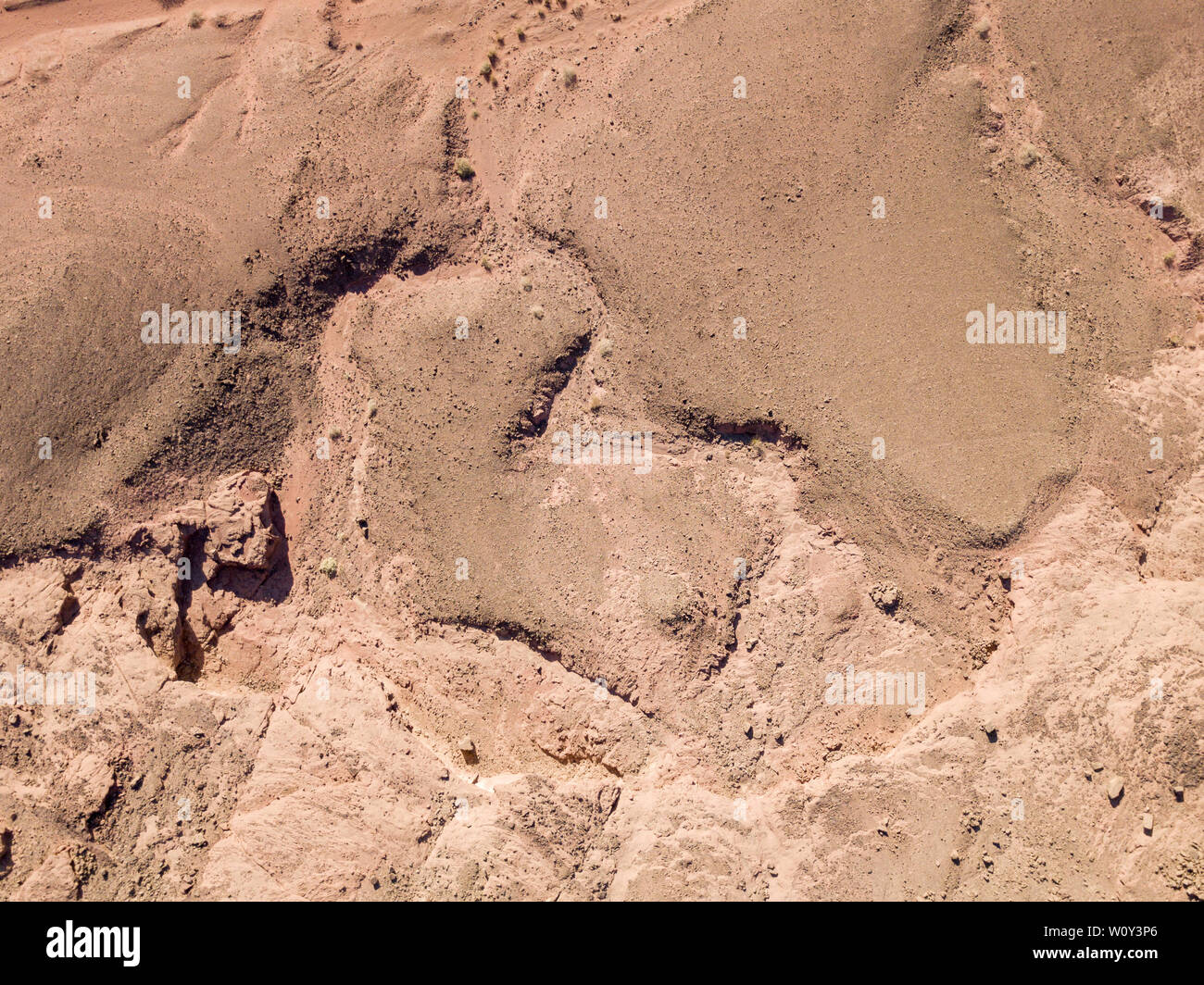 Dry Desert landscape, Aerial image Stock Photo - Alamy