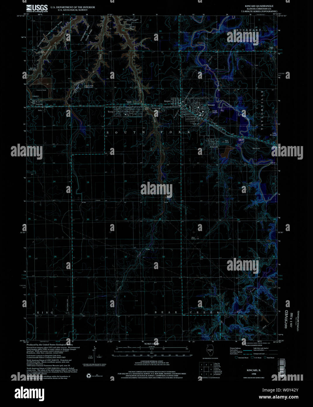 Map of kincaid hi-res stock photography and images - Alamy