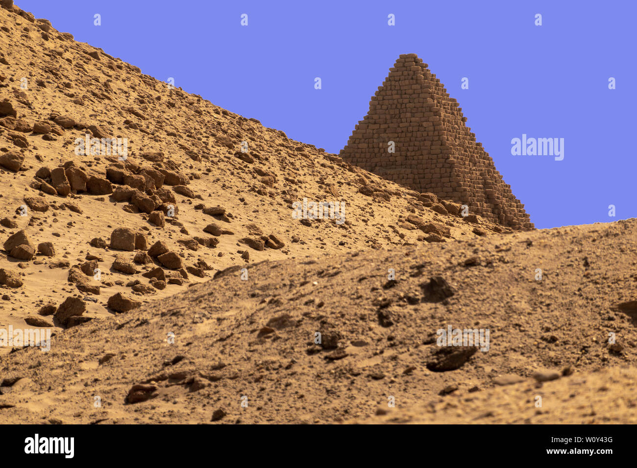Pyramid of the Black Pharaohs of the Kush Empire in Sudan Stock Photo ...