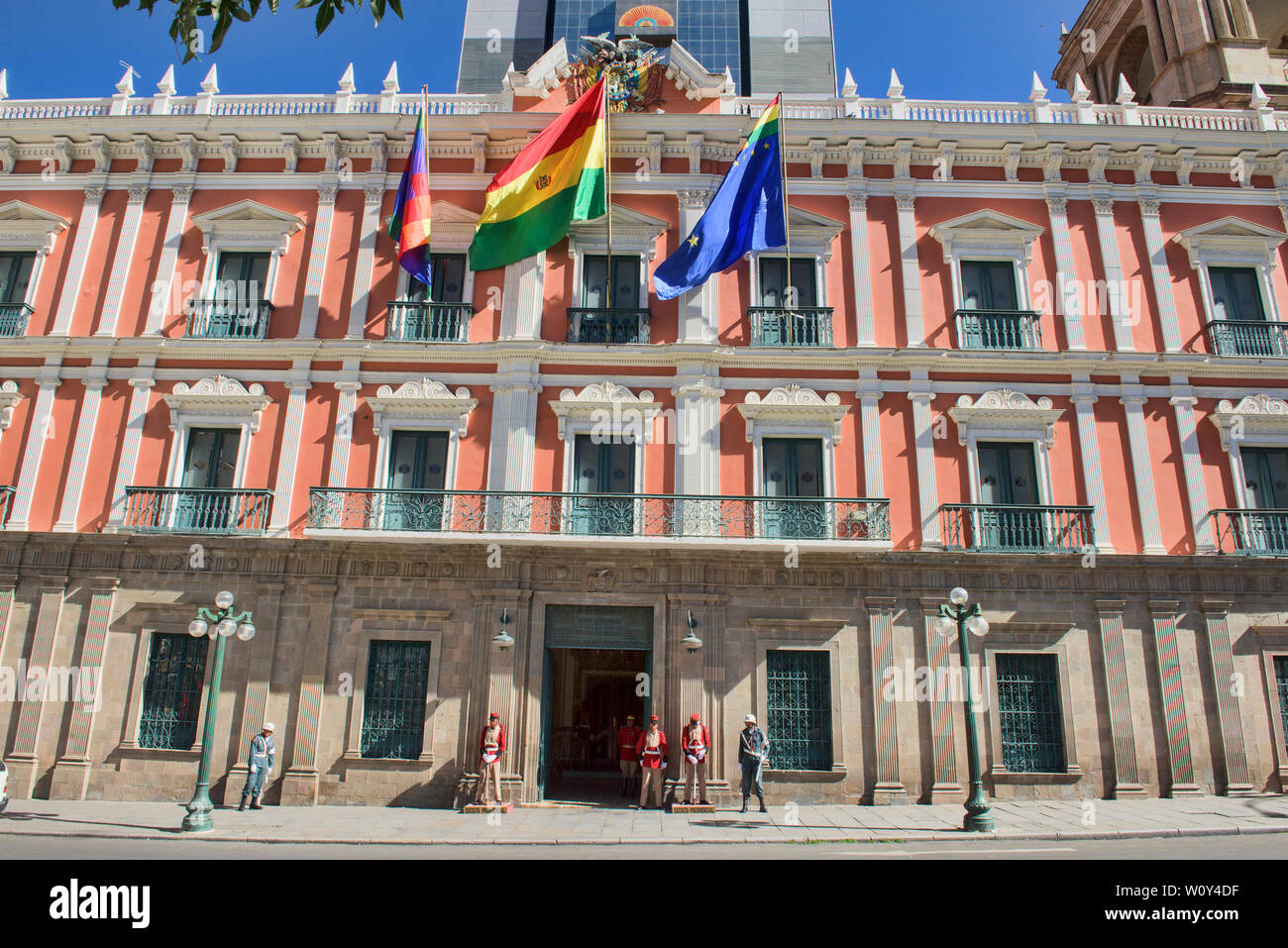The Palacio Quemado official government residence, La Paz, Bolivia ...