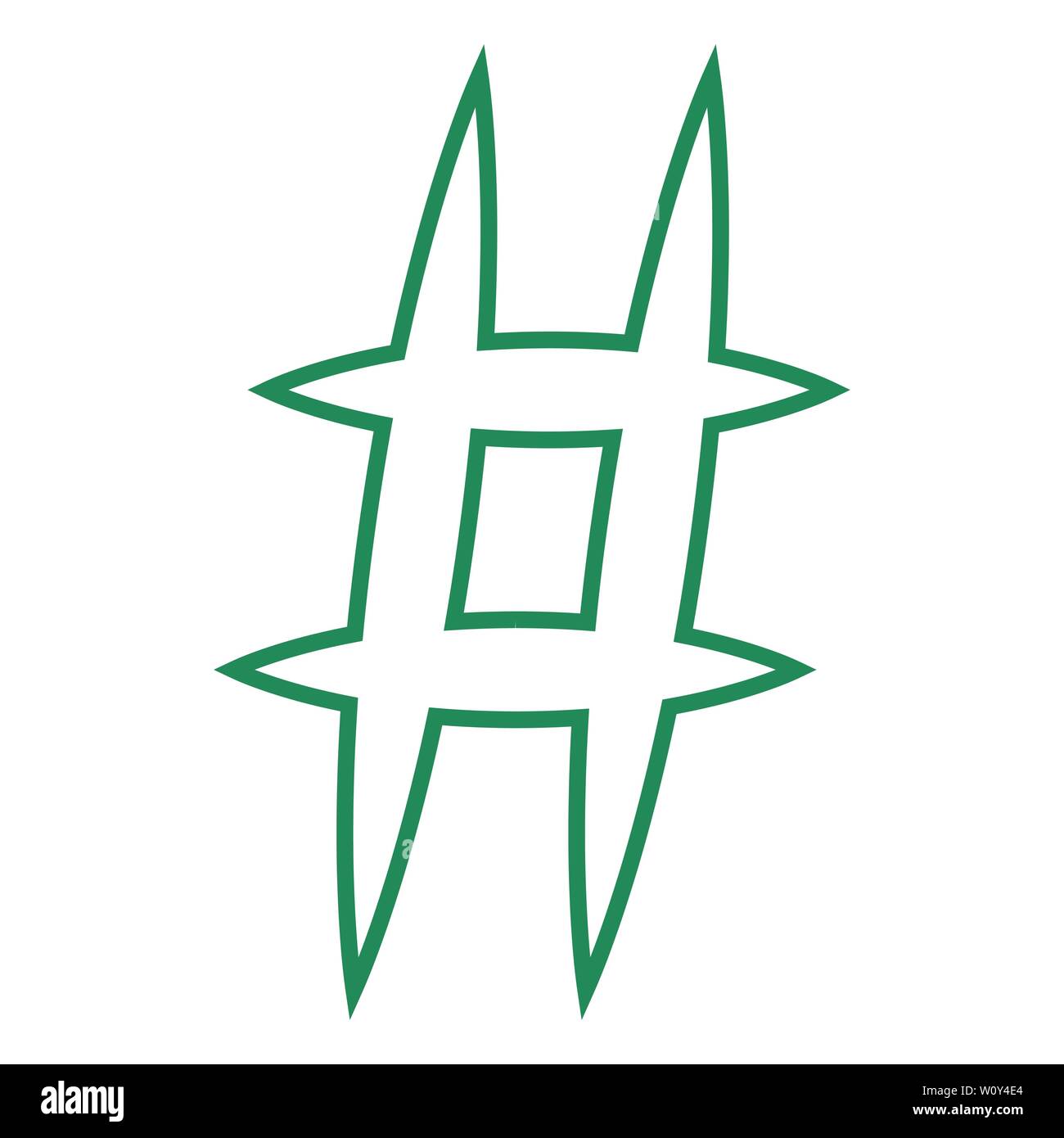 Hashtag icon. Simple element illustration. Hashtag symbol design from ...
