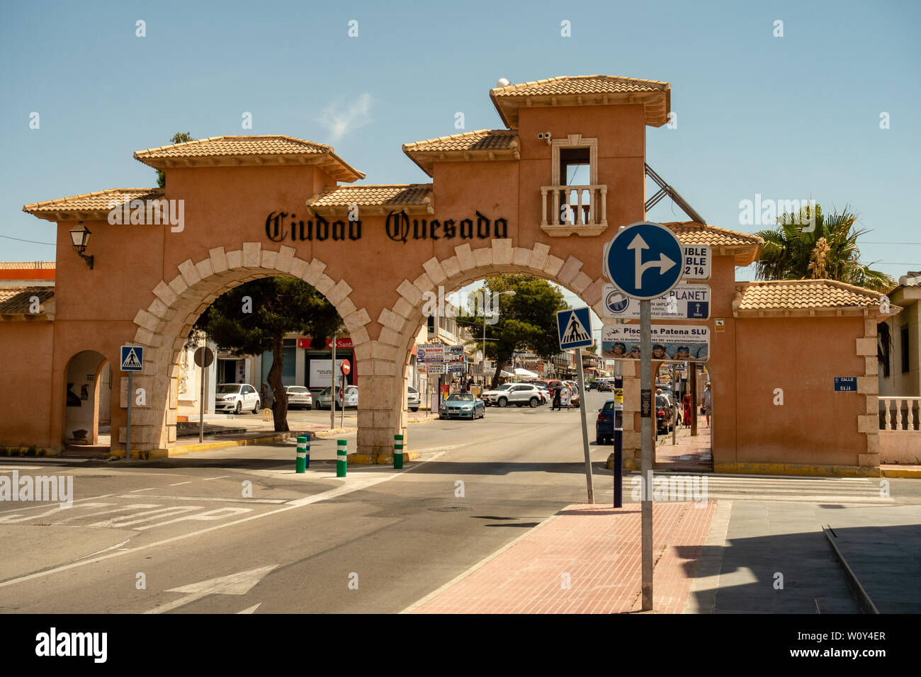 arch road spain Stock Photo - Alamy