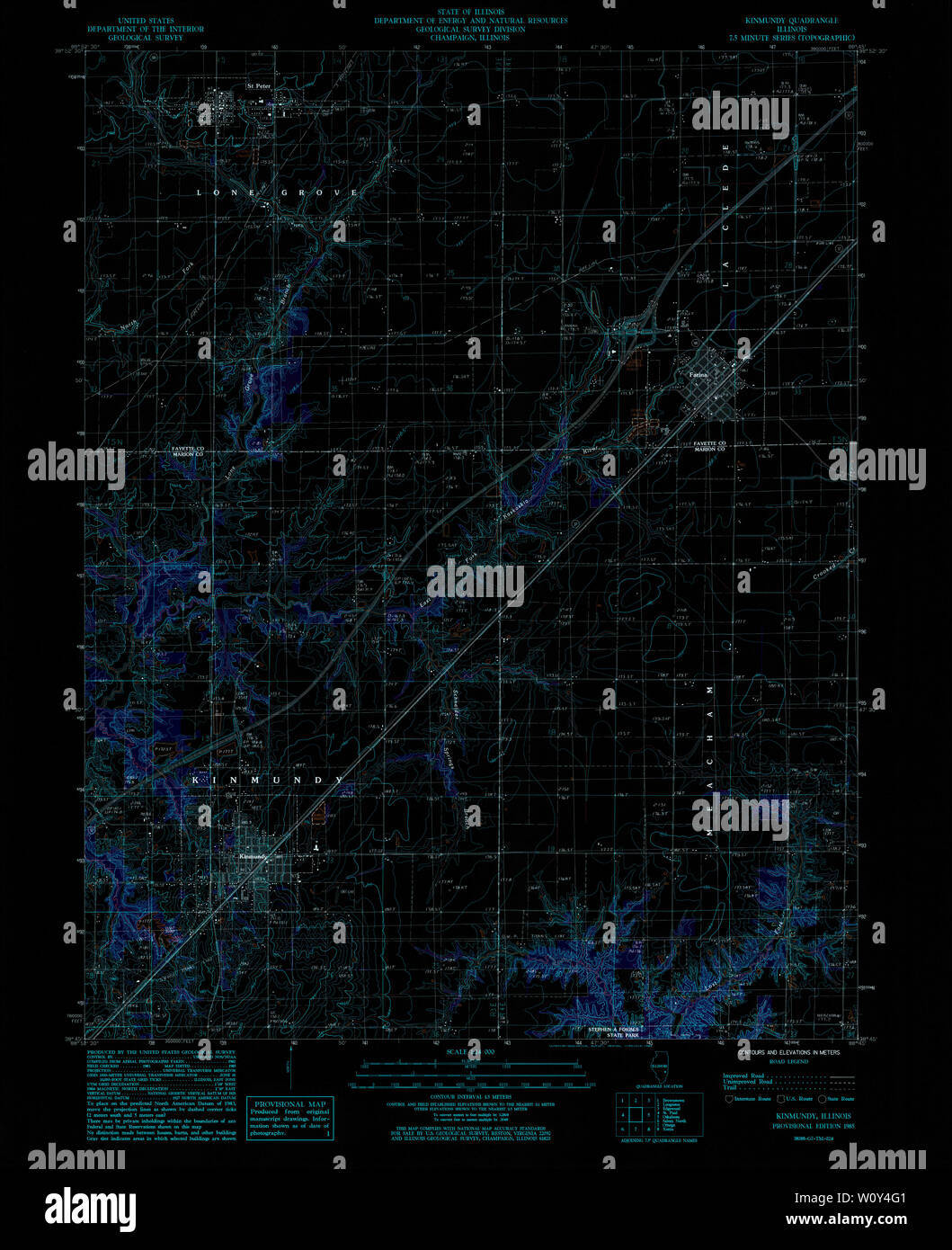 Map of kinmundy hi-res stock photography and images - Alamy