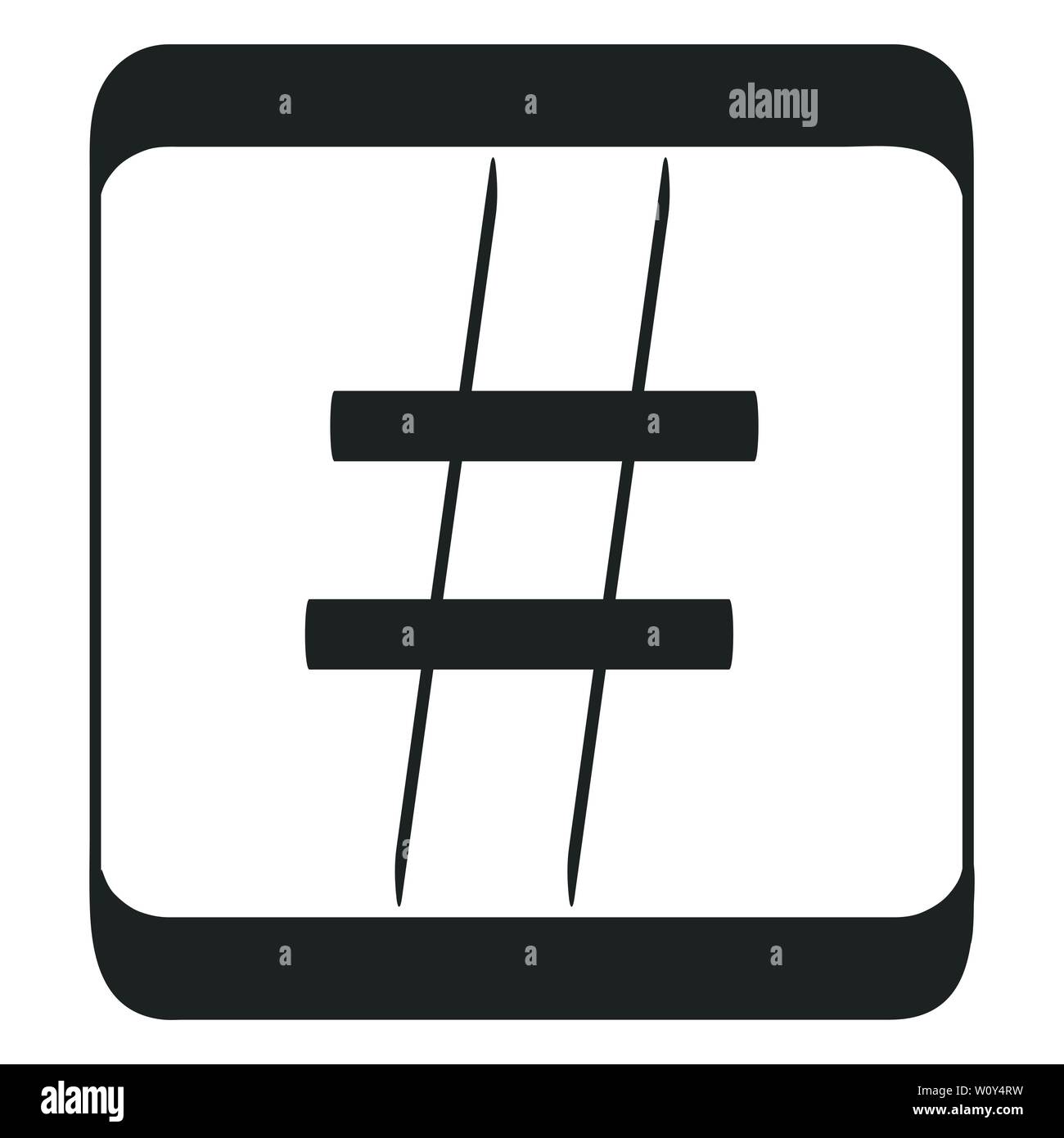 Hashtag icon. Simple element illustration. Hashtag symbol design from ...