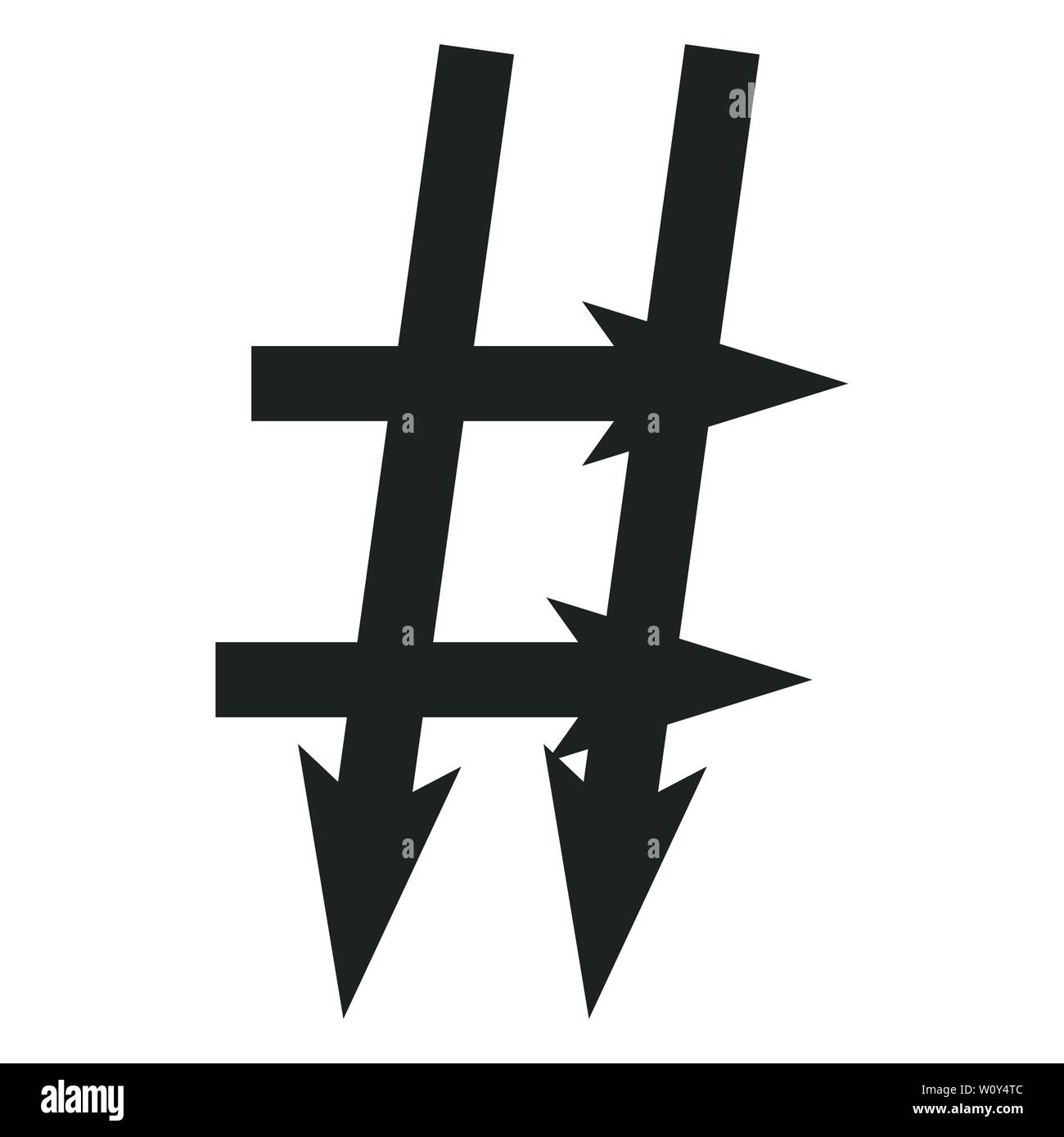 Hashtag icon. Simple element illustration. Hashtag symbol design from ...