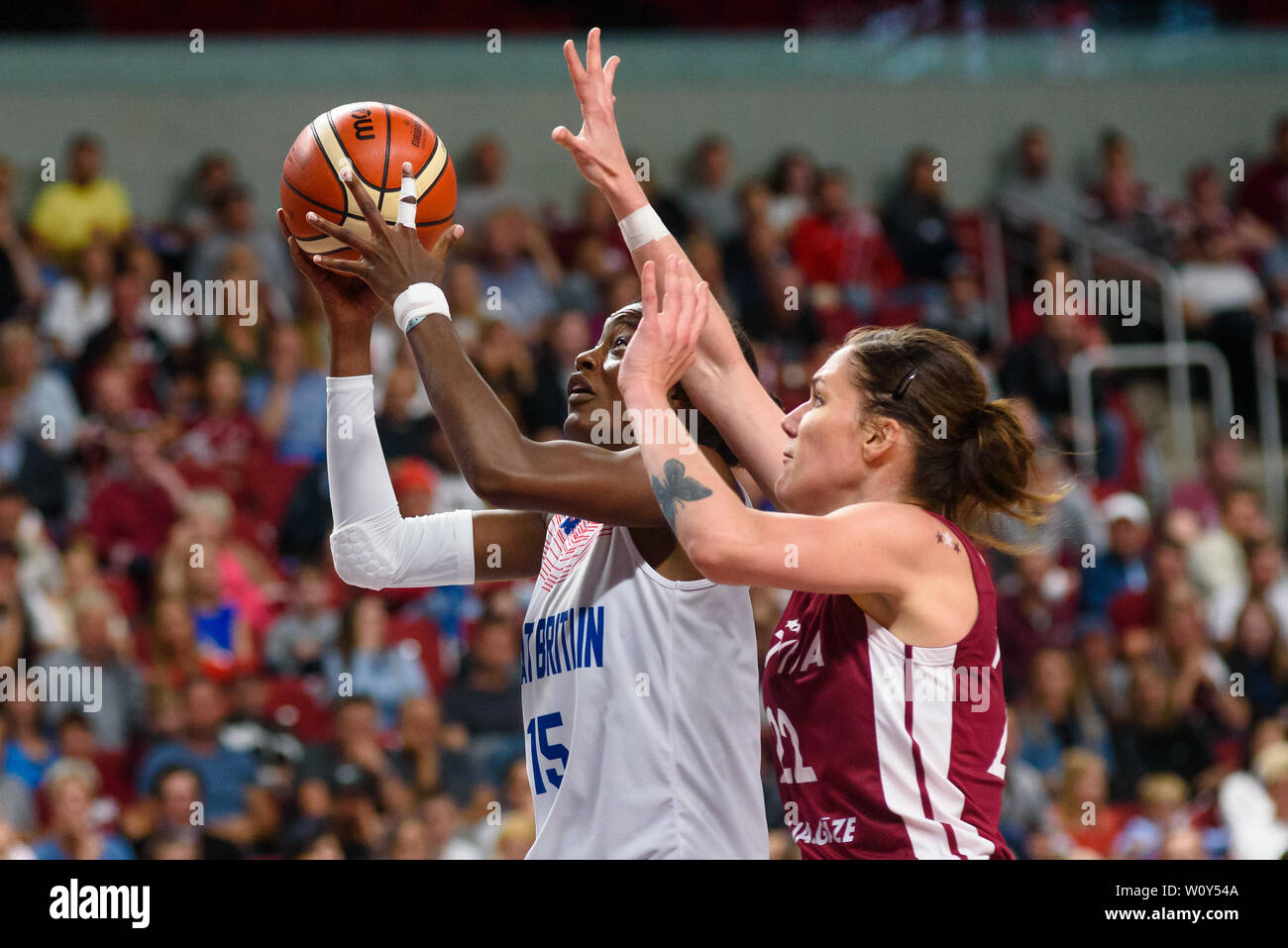 RIGA, LATVIA. 27th of June, 2019. FIBA WOMEN'S EUROBASKET basketball ...