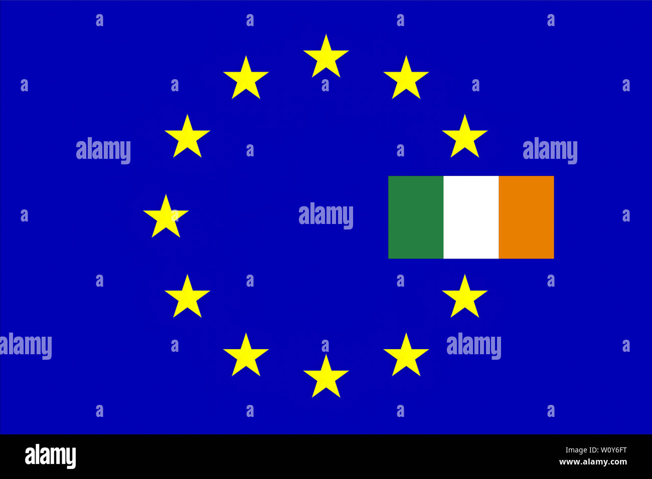 Flags of ireland hi-res stock photography and images - Alamy