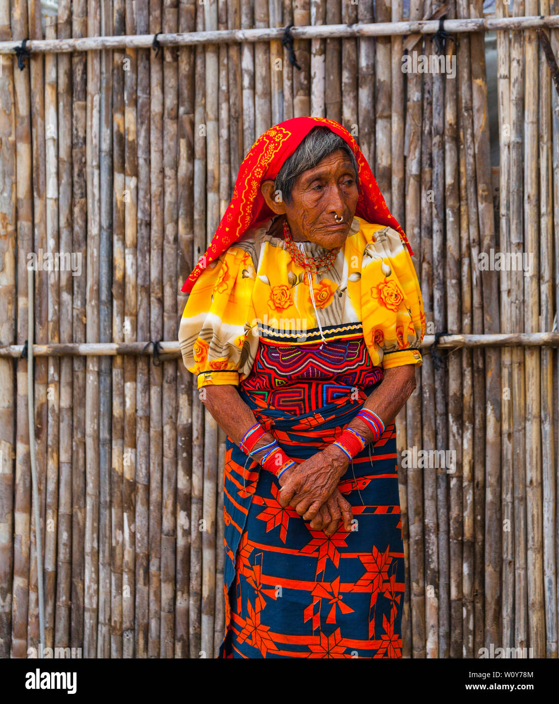 Kuna ethnic group village, San Blas archipelago, Kuna Yala Region ...