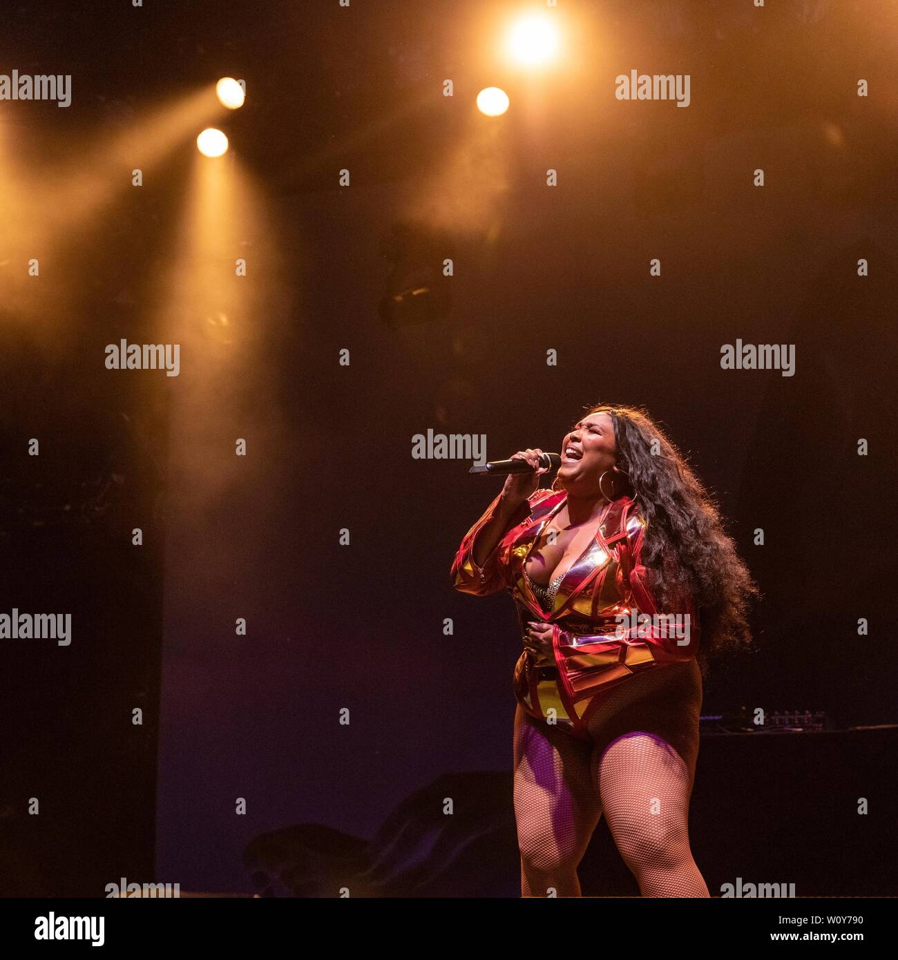 June 27, 2019 - Milwaukee, Wisconsin, U.S - Singer LIZZO (MELISSA ...