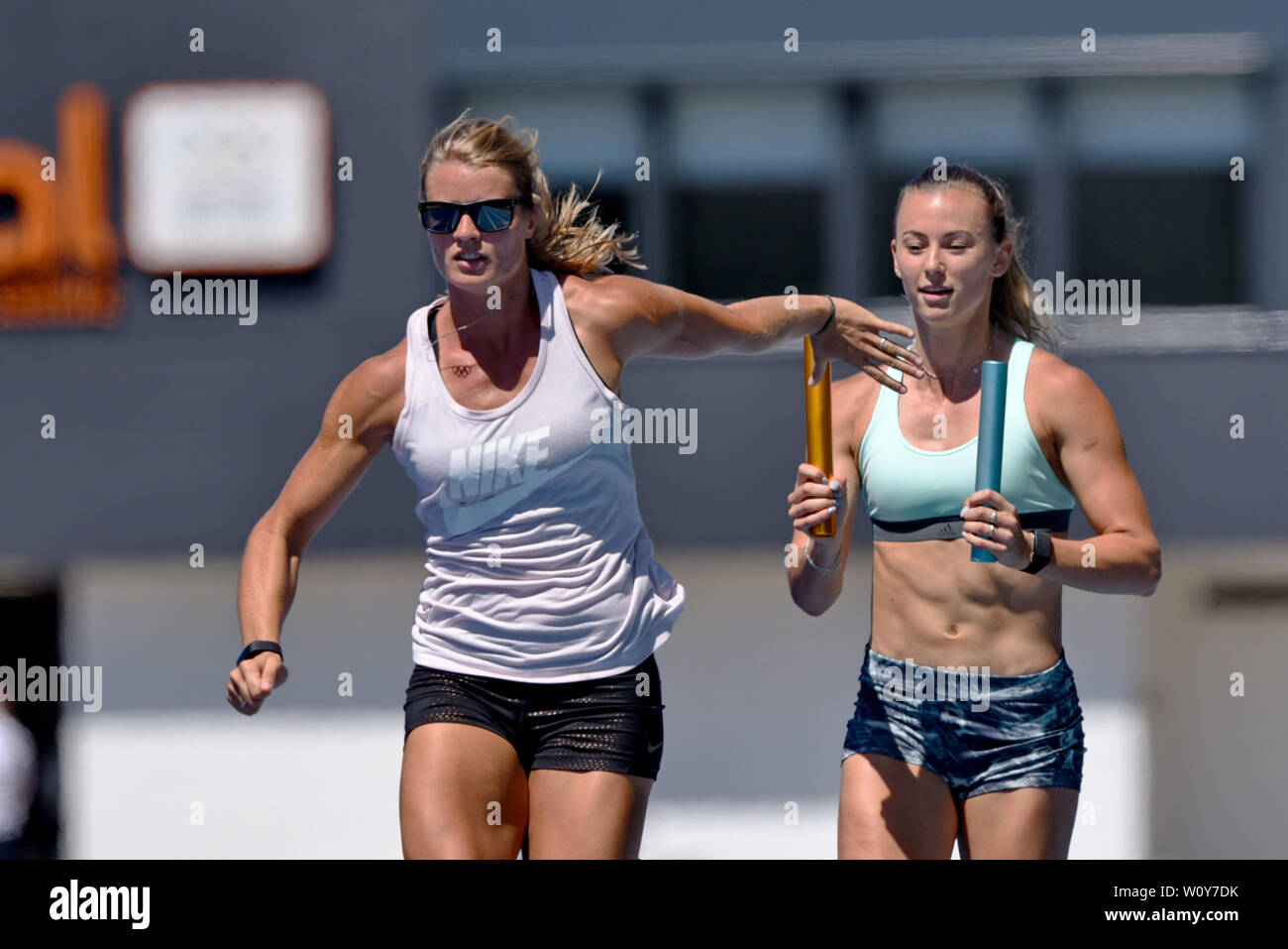 27 June 2019 Papendal The Netherlands Training 4x100m Estafette V L N