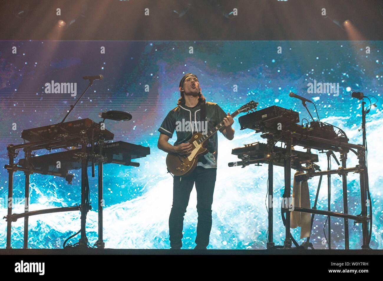 June 27, 2019 - Milwaukee, Wisconsin, U.S - Electronic musician GRYFFIN ...