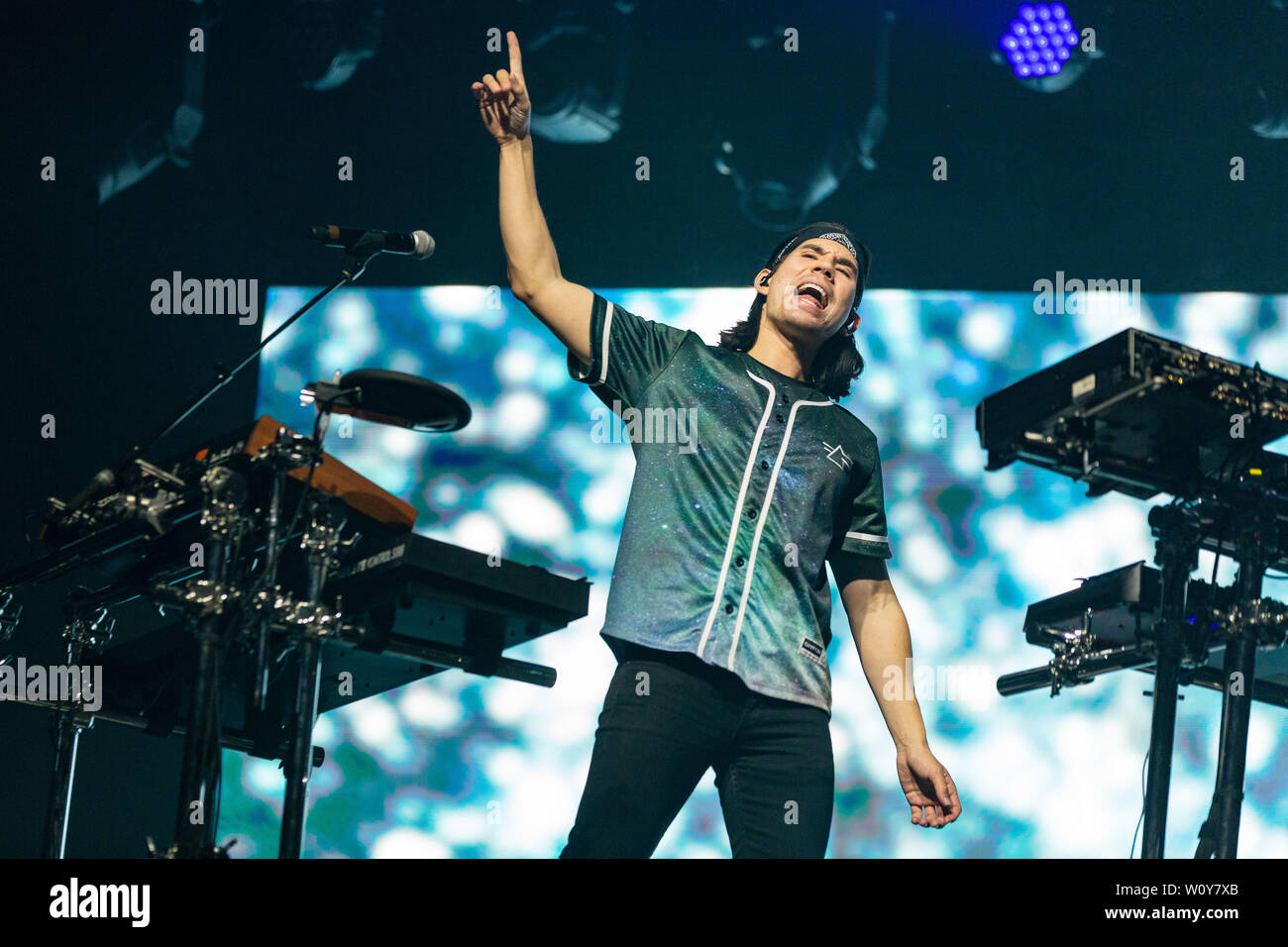 June 27, 2019 - Milwaukee, Wisconsin, U.S - Electronic musician GRYFFIN ...