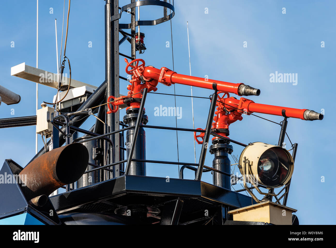 Fire extinguisher on boat hi-res stock photography and images - Alamy