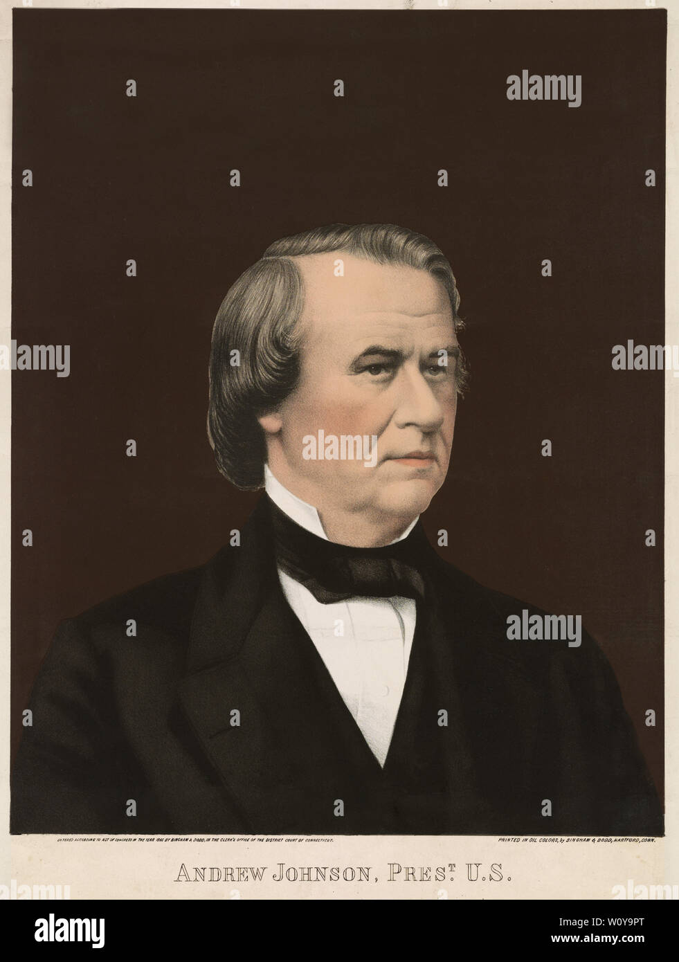 Vintage portrait of andrew johnson hi-res stock photography and images - Alamy