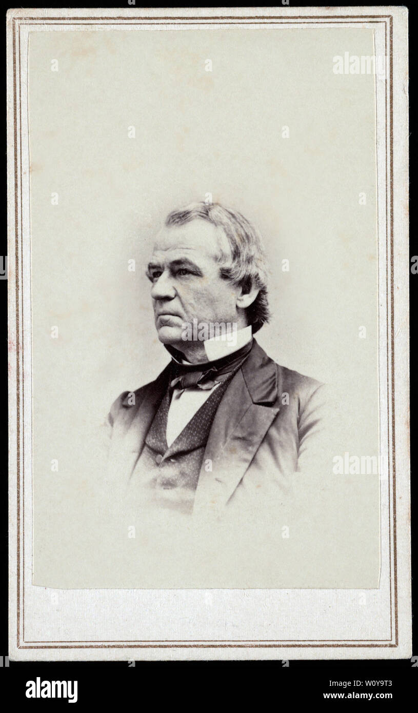 Vintage portrait of andrew johnson hi-res stock photography and images ...