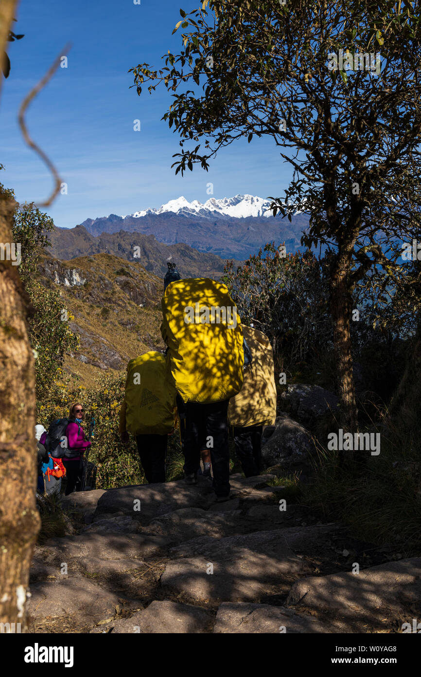 Views from the Runku Racay pass, Inca trail, day 3, Pacay Mayo Alto via ...