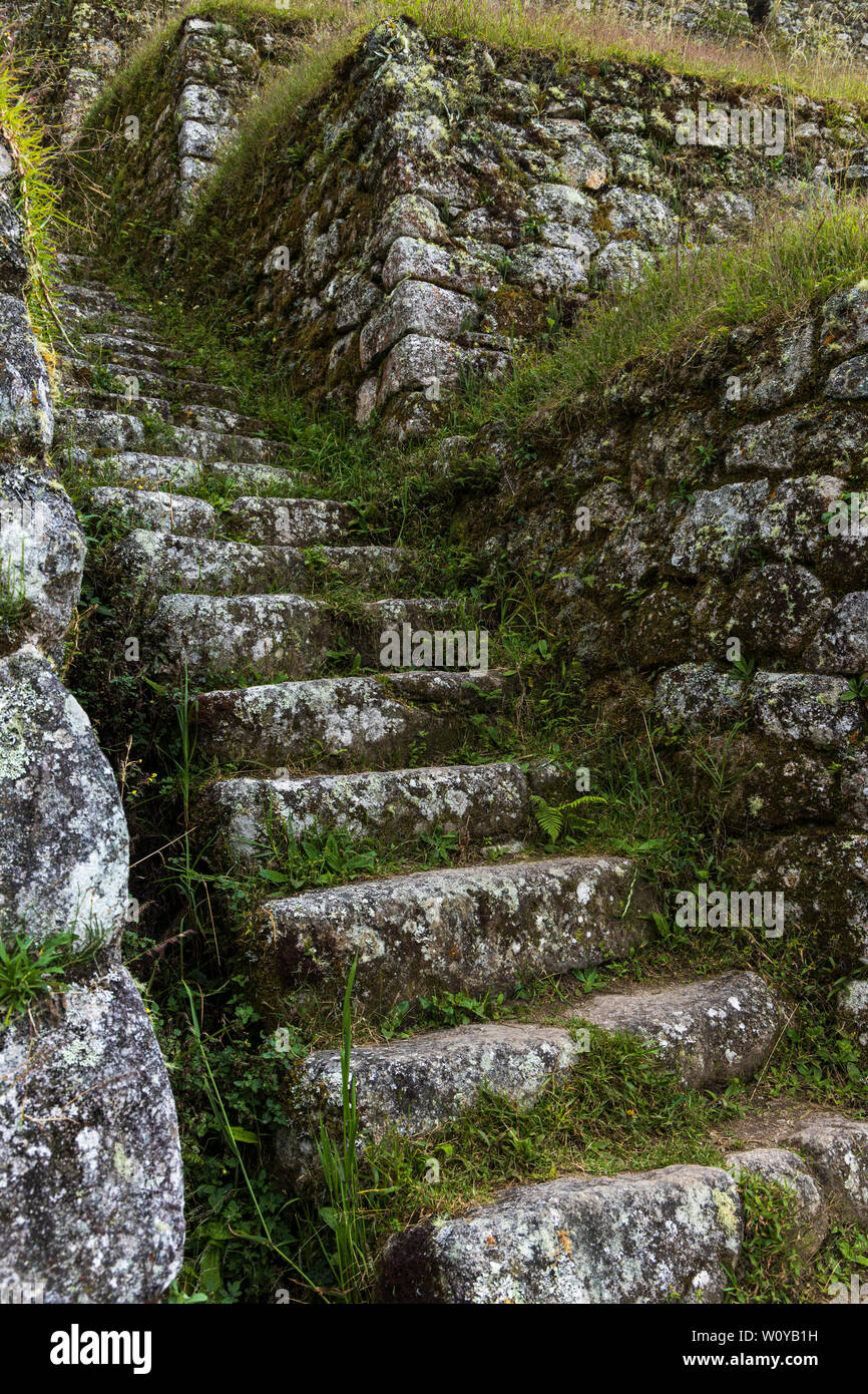 Inca terraces with stairs hi-res stock photography and images - Alamy