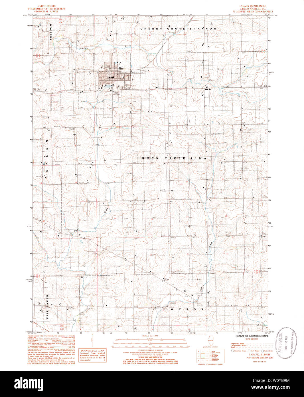 Lanark map hi-res stock photography and images - Alamy