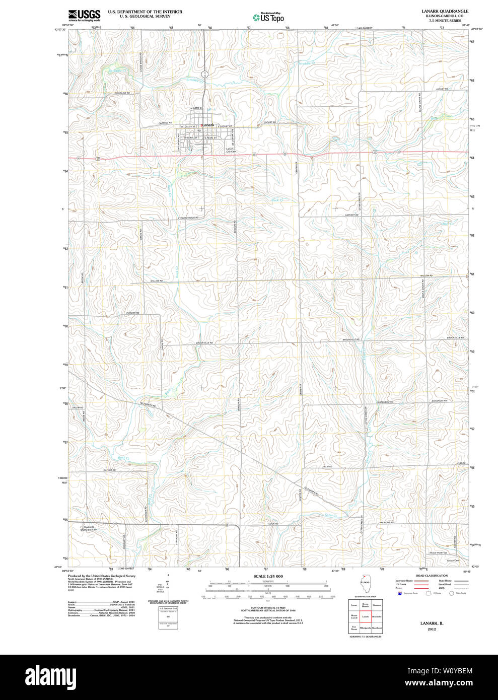 Lanark map hi-res stock photography and images - Alamy