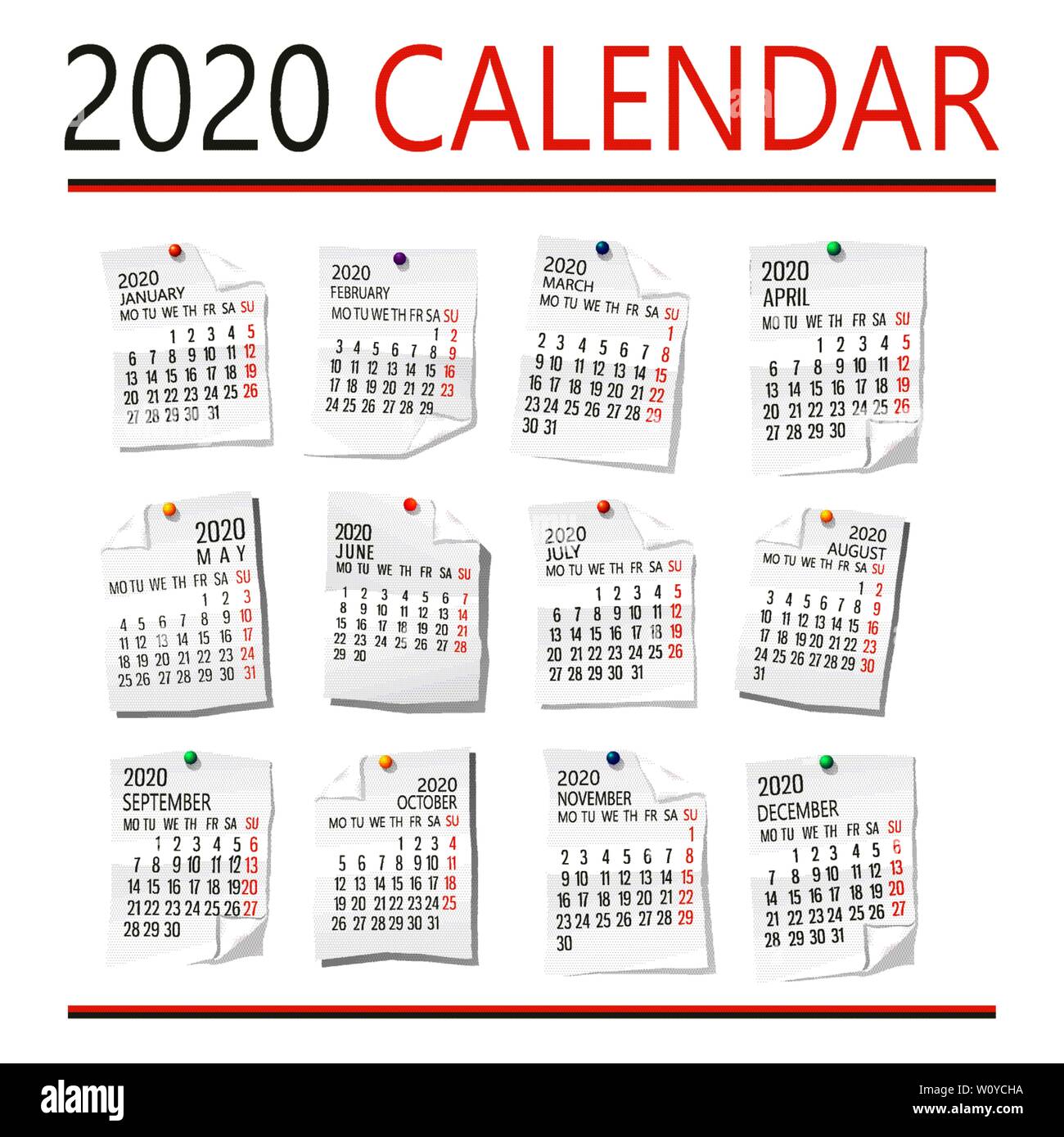 Creative red white paper Stock Vector Images - Alamy