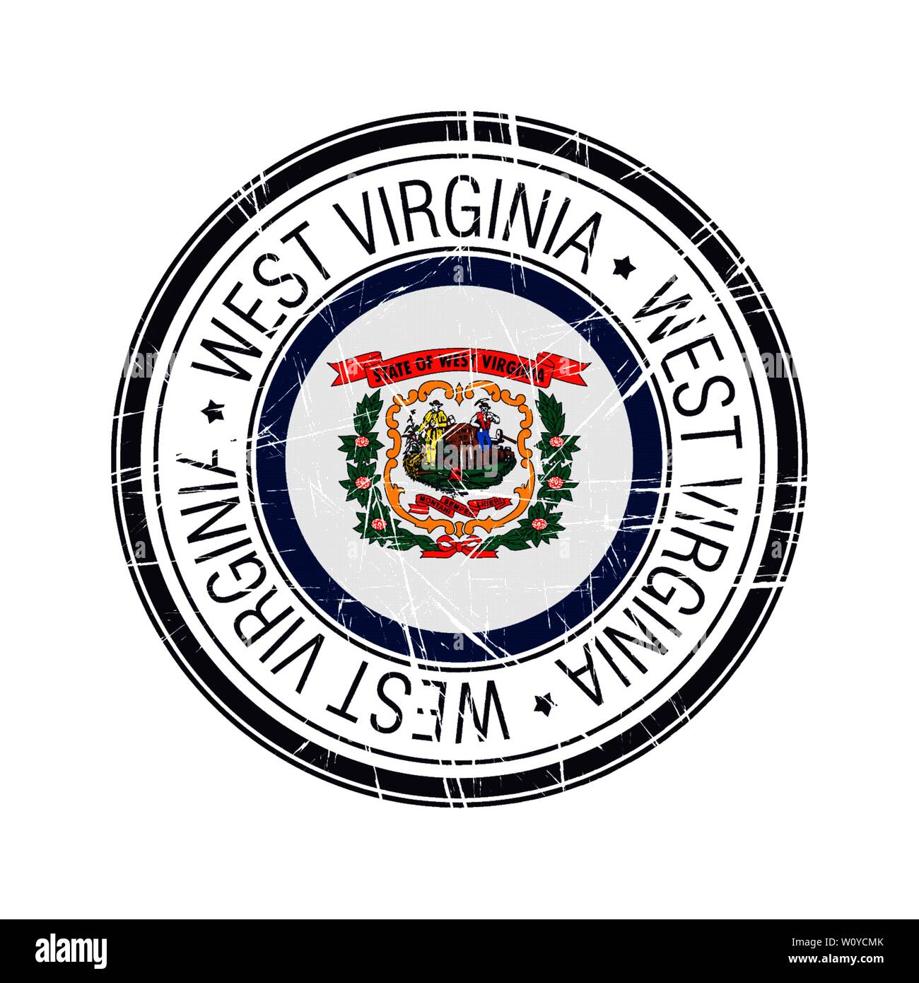 Vintage virginia map Stock Vector Images - Alamy