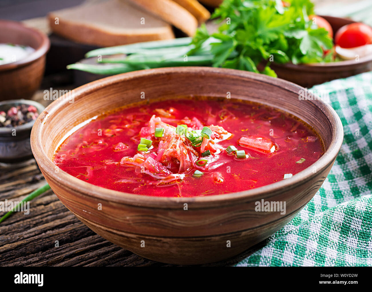 Vegetable soup red borsch hi-res stock photography and images - Alamy