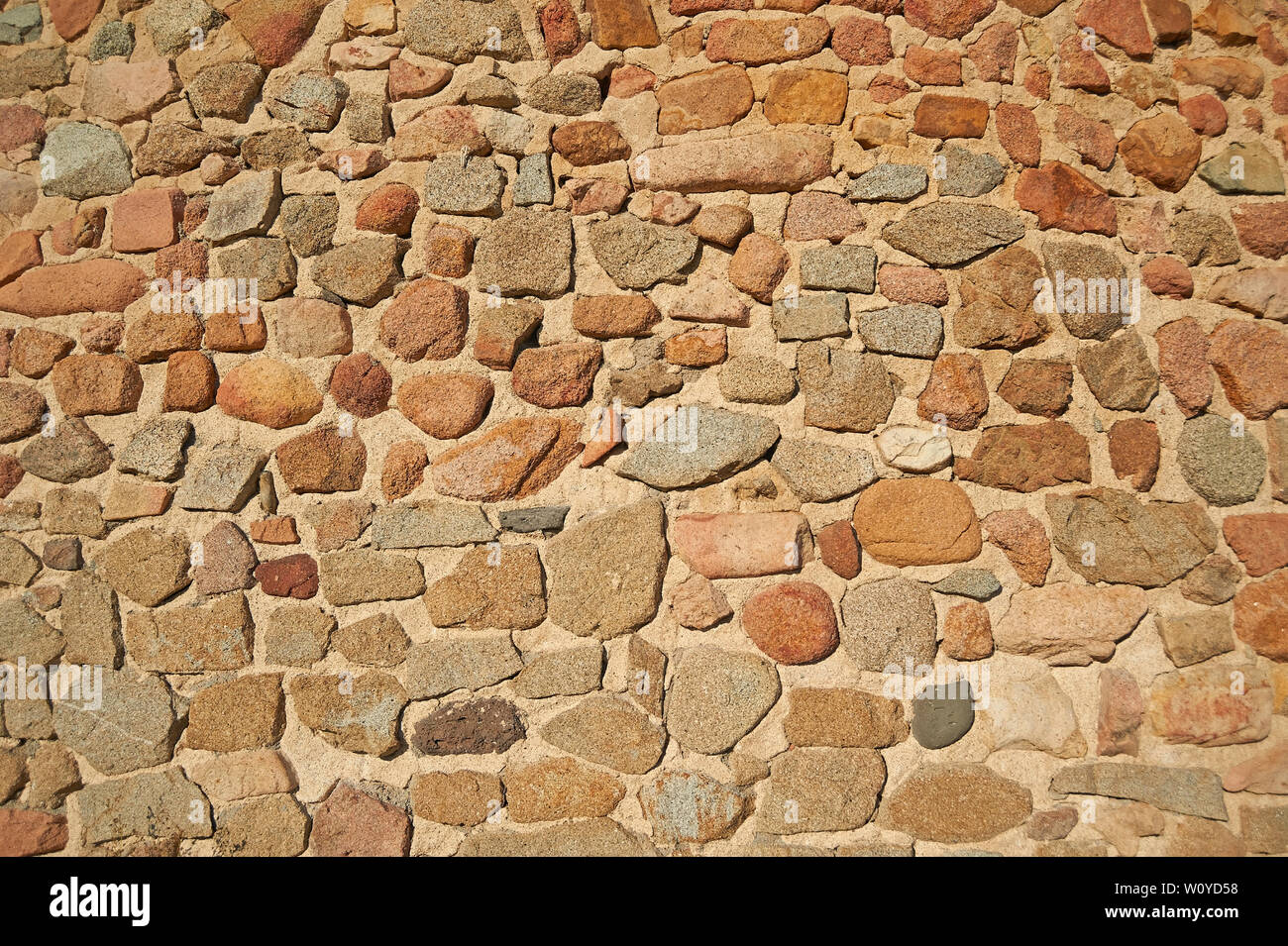 Stone wall of historic building Stock Photo - Alamy