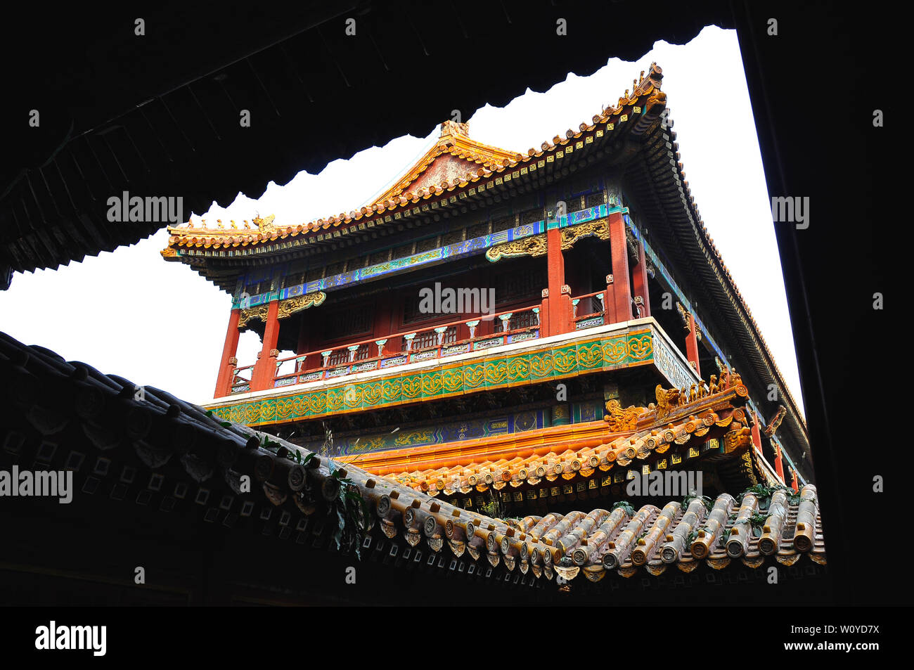 A temple in the Forbidden City Beijing China Stock Photo - Alamy