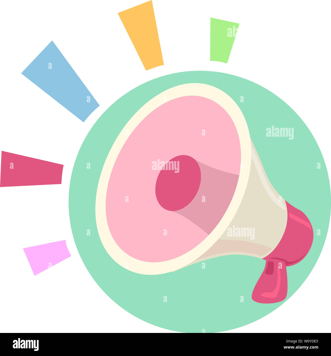 Megaphone clipart hi-res stock photography and images - Alamy