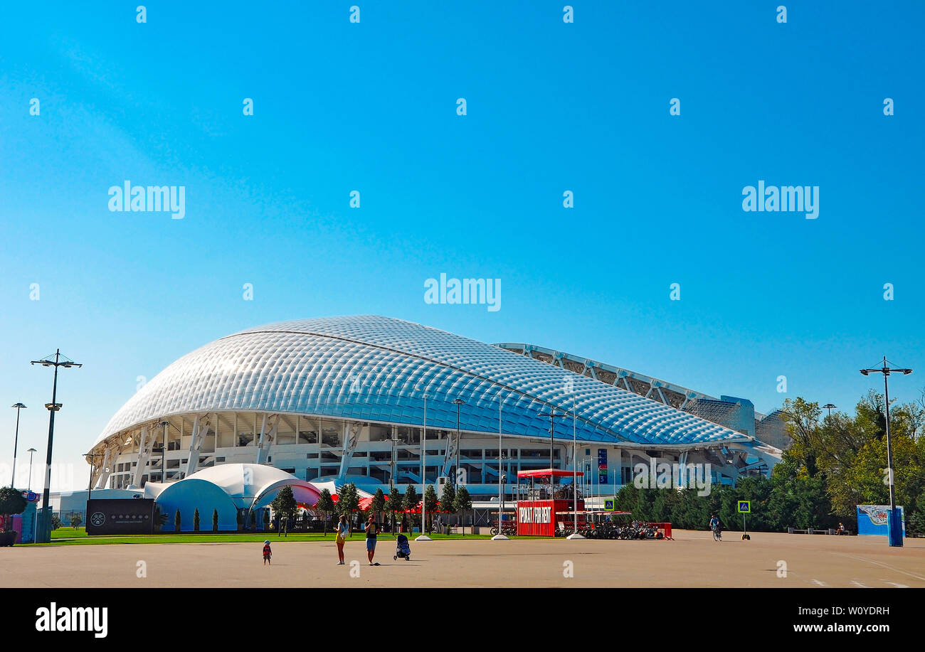 Russia - October 2 2018 Sochi Park.Stadium football arena Fisht Stock ...