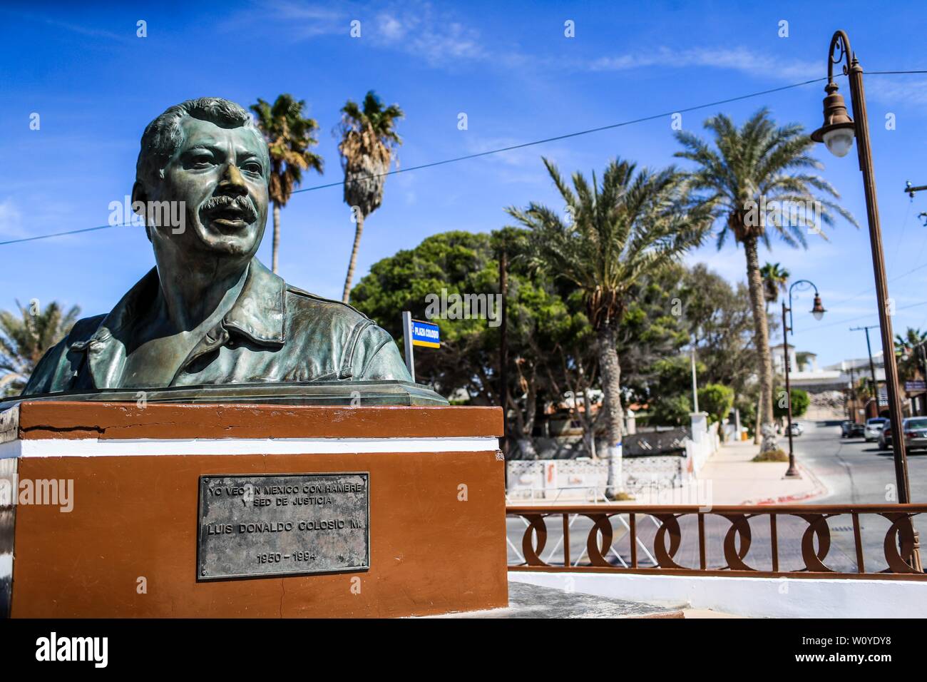 Bust or statue of the Mexican political martyr of the PRI party, Luis ...