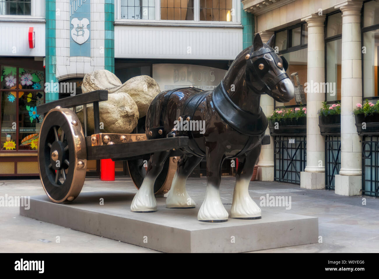 LONDON, UK - JULY 08, 2018: The Sarah Lucas sculpture "Perceval" – a ...