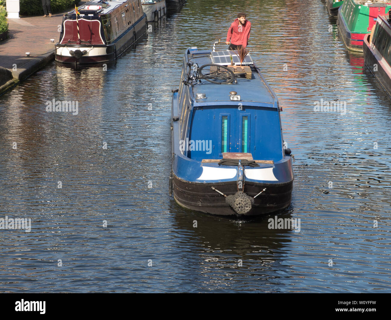 Birmingham Worcester Canal, Broad st area Stock Photo - Alamy