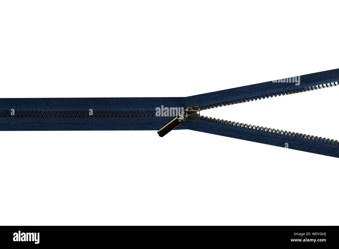 Zipper Opened, Isolated Stock Photo - Alamy