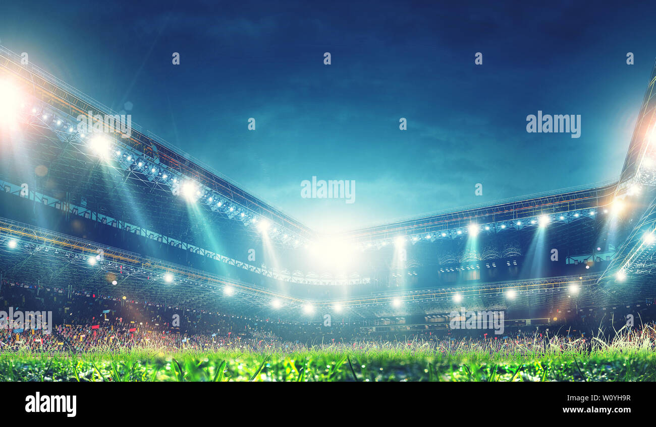 Full night soccer arena hi-res stock photography and images - Alamy