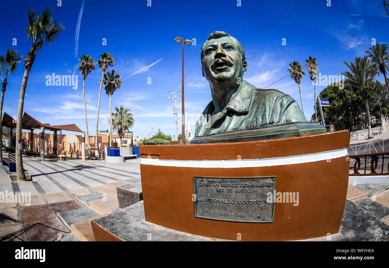 Bust or statue of the Mexican political martyr of the PRI party, Luis ...
