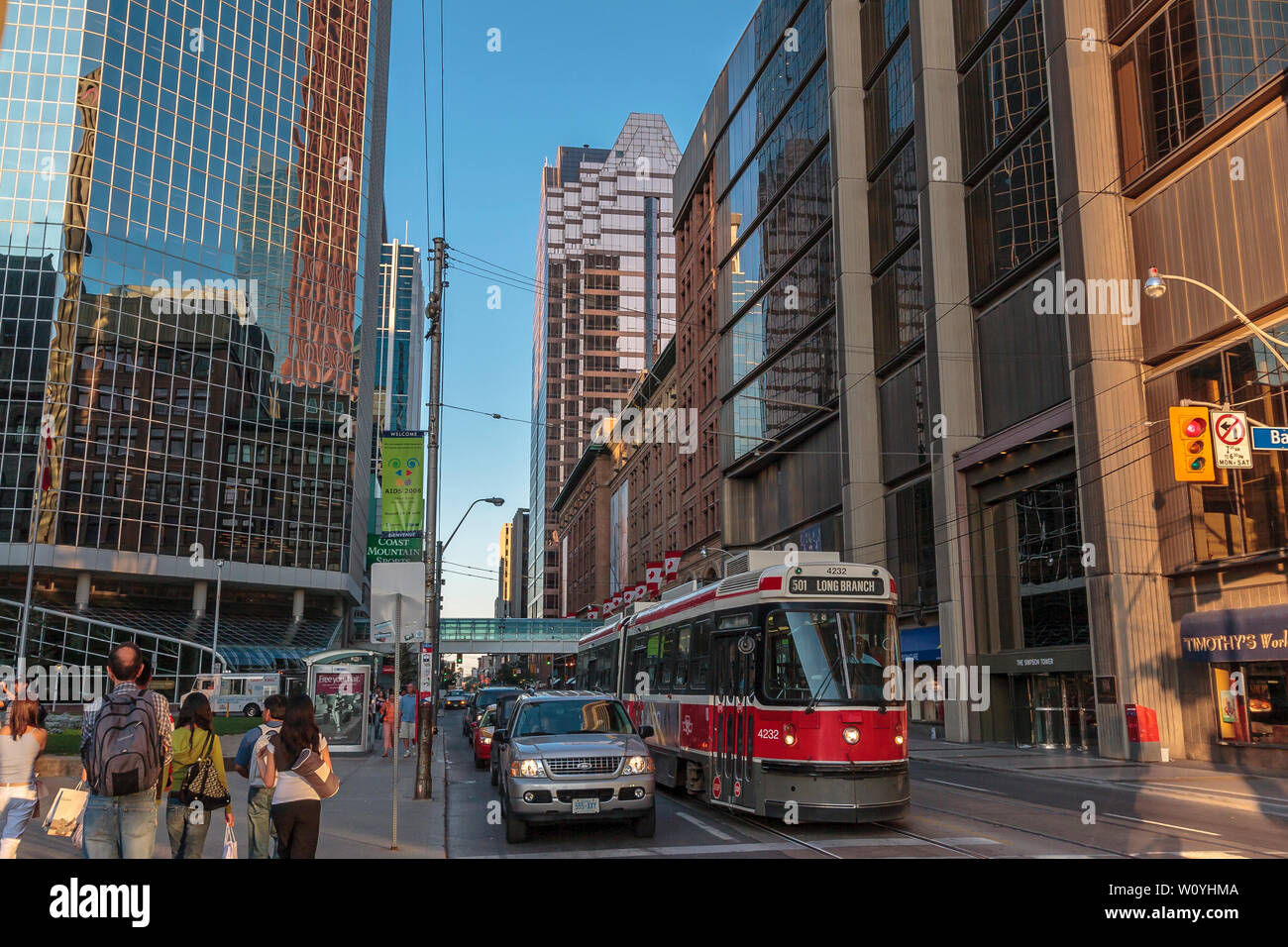 City of Toronto, Canada - Queen street is an area surrounded with tall ...
