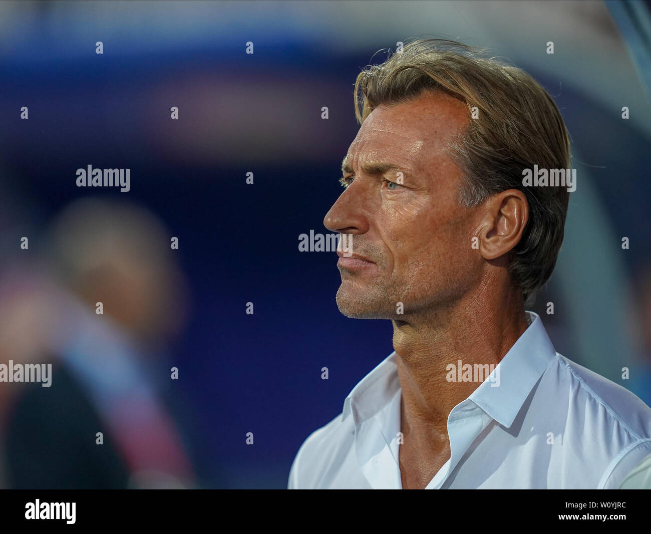 June 28, 2019: HervÃ© Renard, coach of Morocco, before the 2019 African ...
