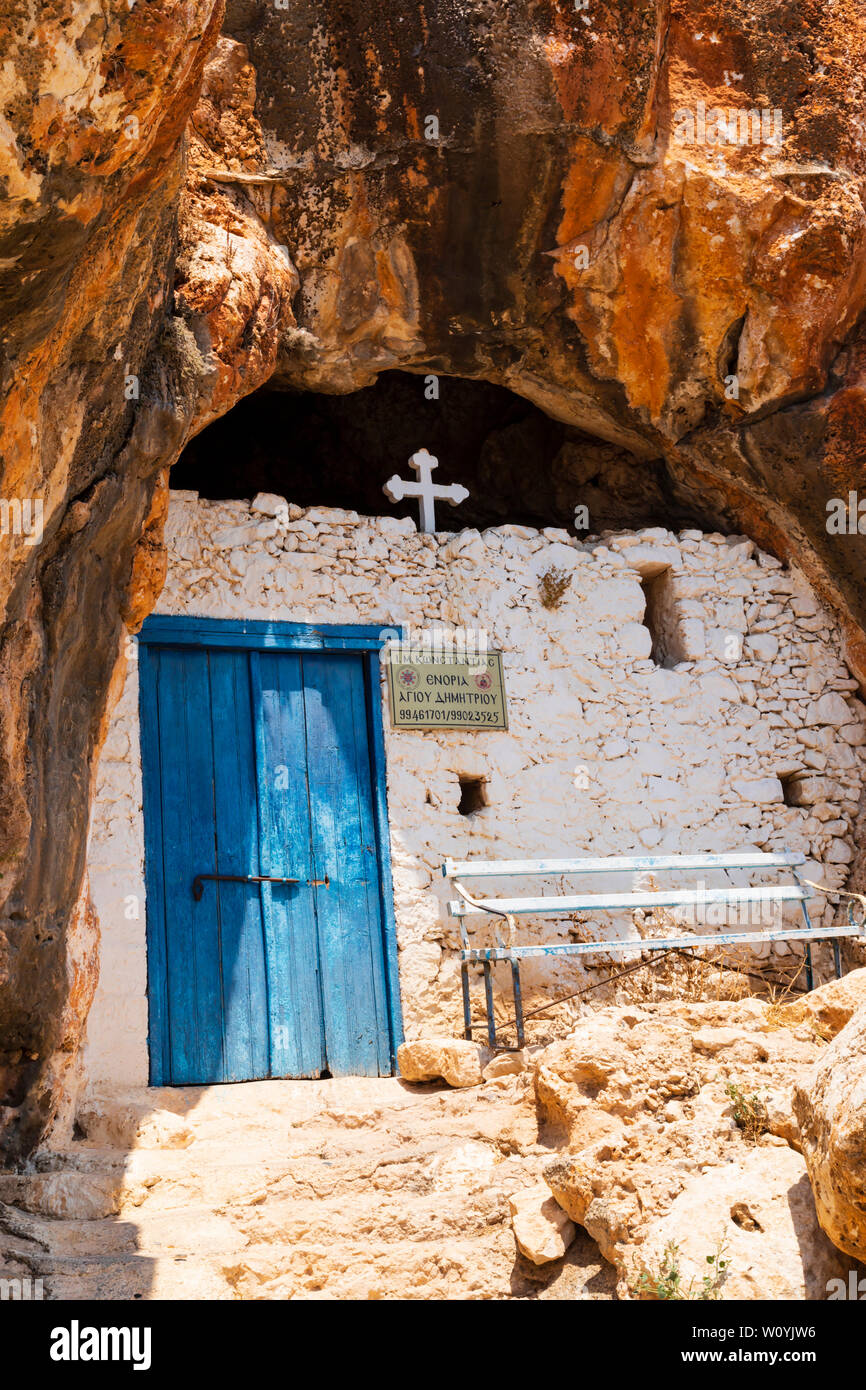 Agioi Saranta cave church, Protaras, Paralimni, Cyprus. June 2019 Stock ...