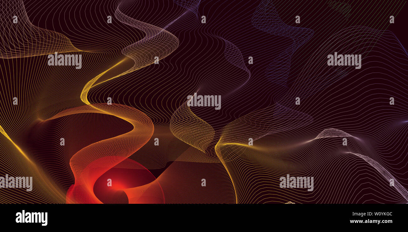Pulsating Energy Lines as an Abstract Background Art Stock Photo - Alamy