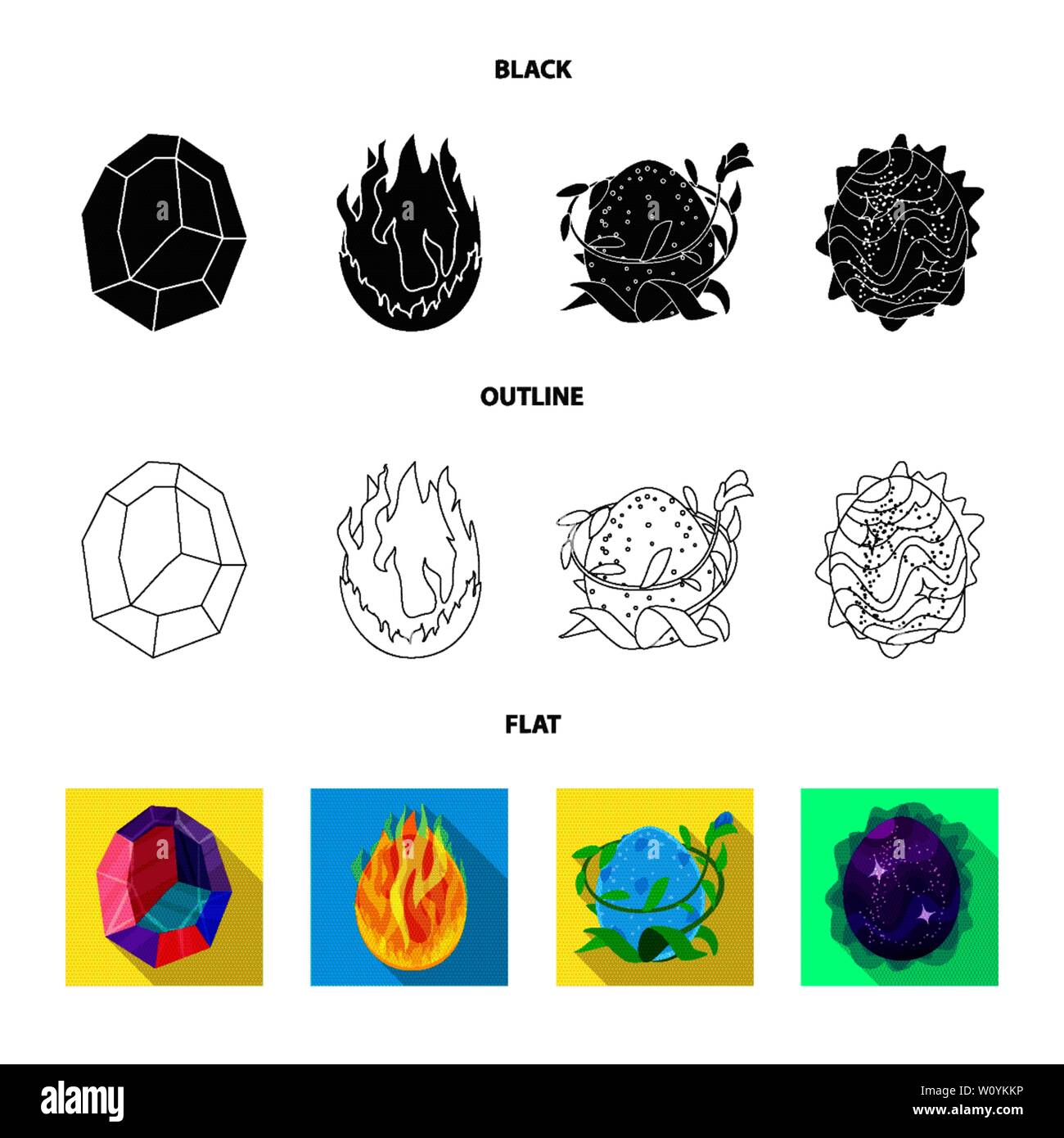 Vector illustration of animal and prehistoric symbol. Collection of ...