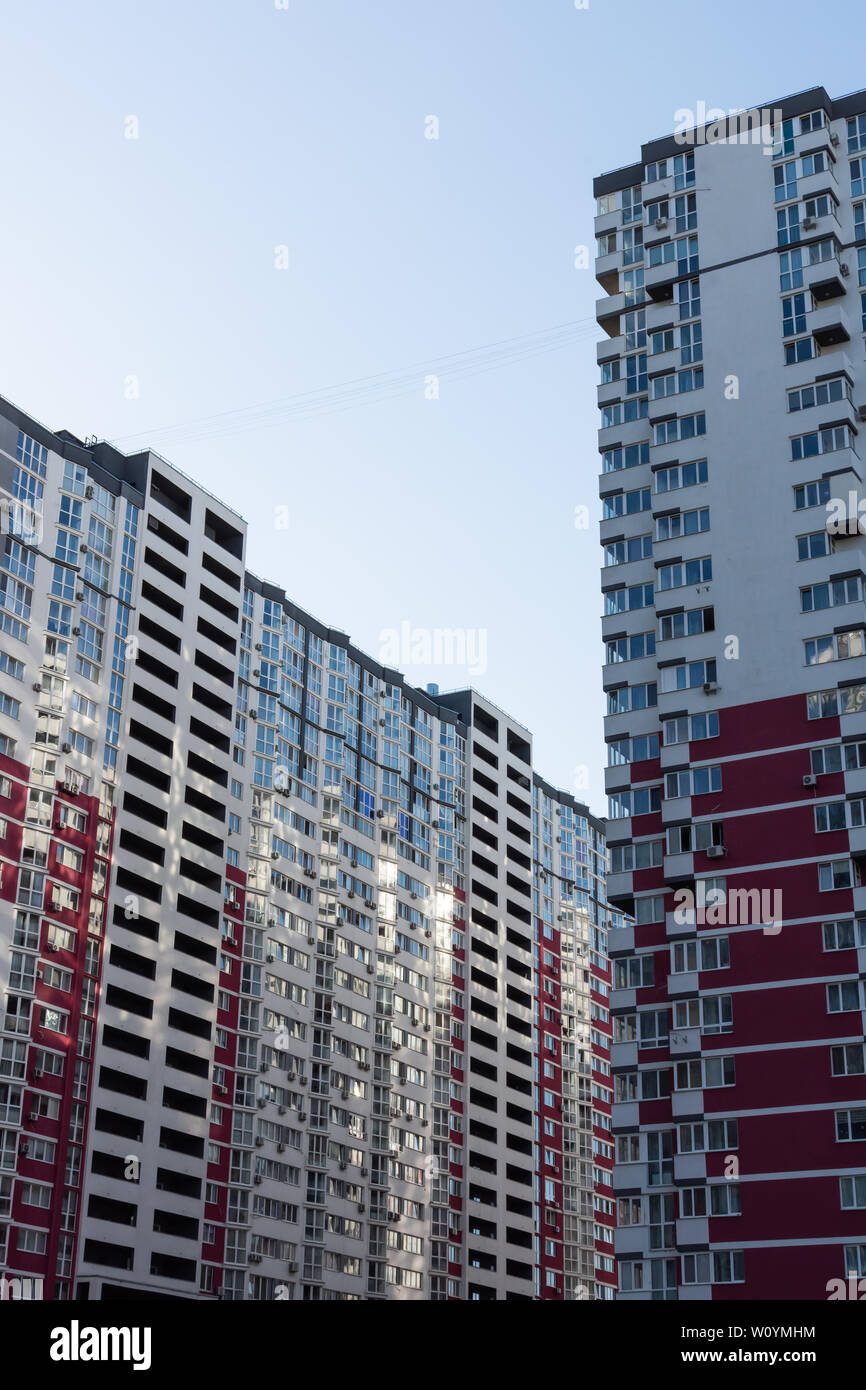 Construction of residential buildings, new multi-storey houses in Kiev ...