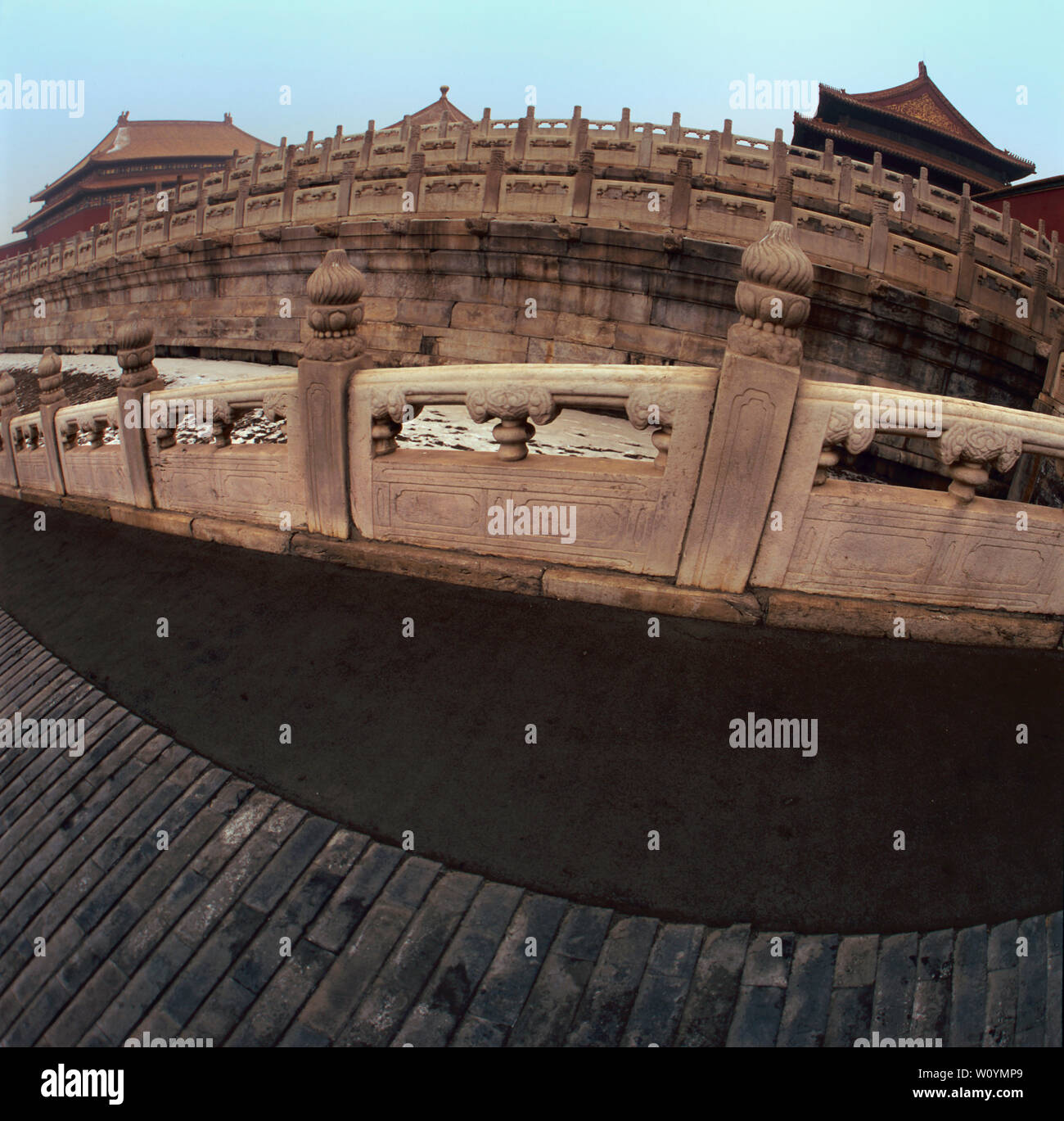 Stone bridge in the Forbidden City, Beijing Stock Photo - Alamy