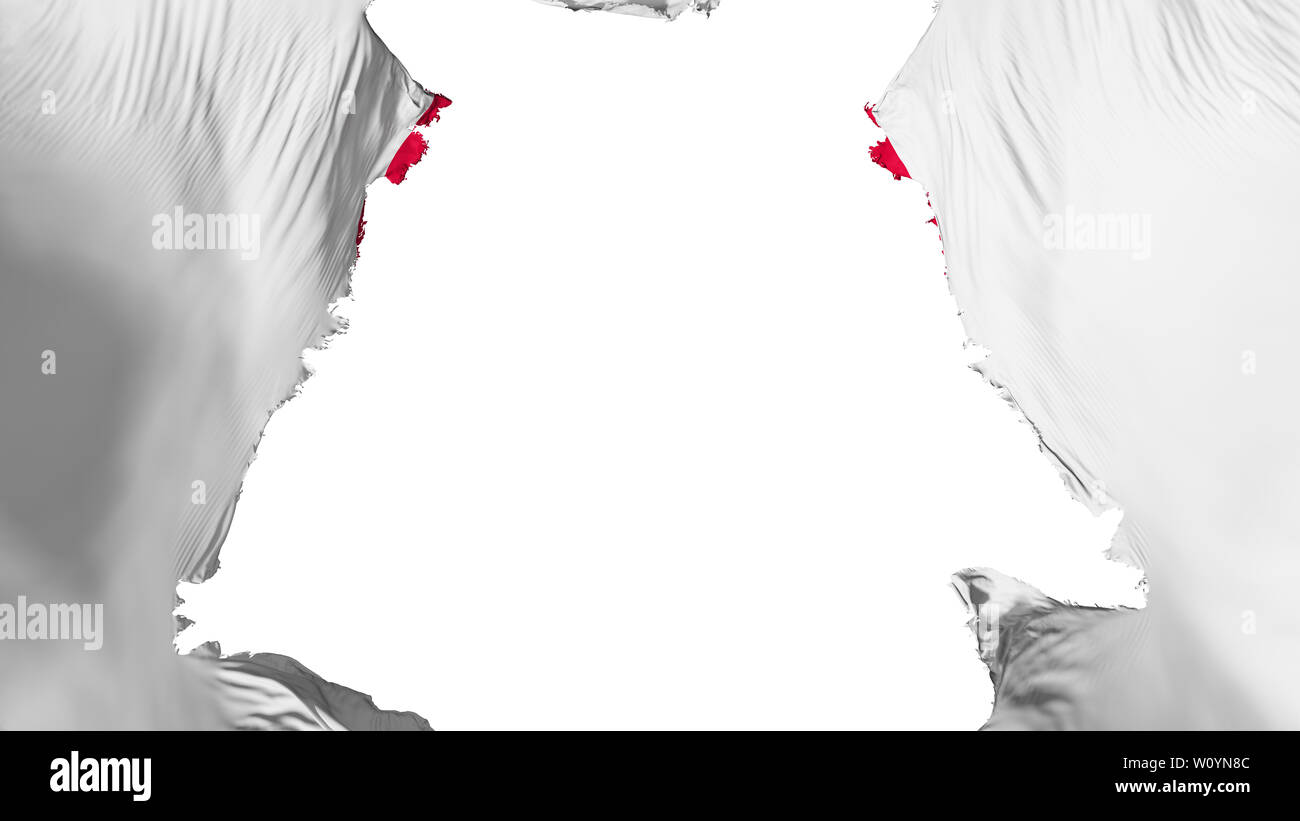 Japan flag ripped apart, white background, 3d rendering Stock Photo - Alamy