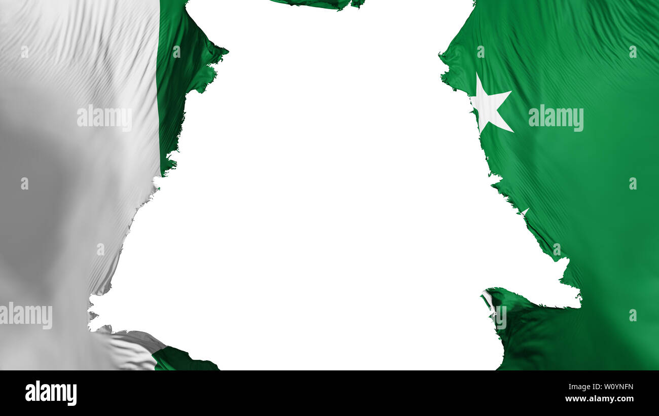 Pakistan flag ripped apart, white background, 3d rendering Stock Photo ...