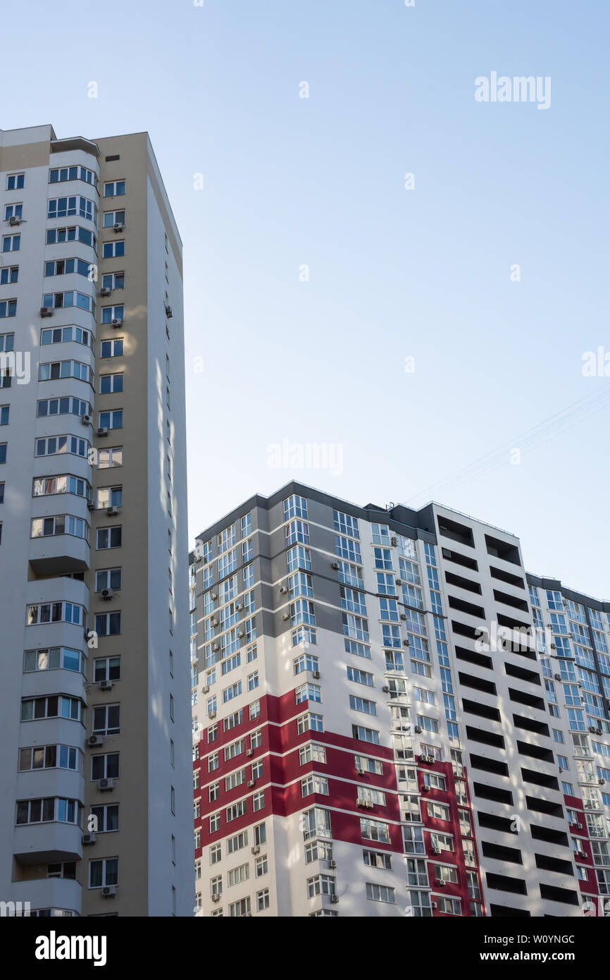 Construction of residential buildings, new multi-storey houses in Kiev ...