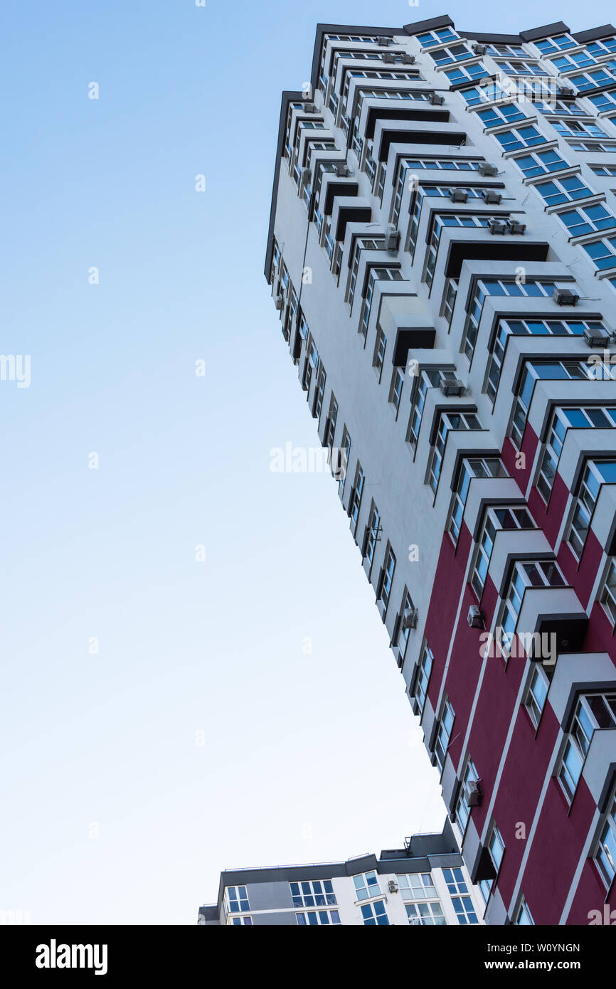 Construction of multi-storey residential buildings, new houses in Kiev ...