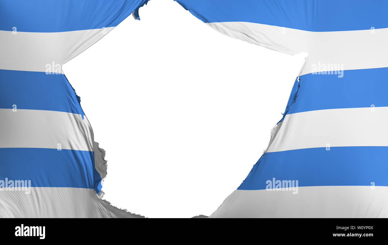 Cracked Tallinn city, capital of Estonia flag, white background, 3d ...